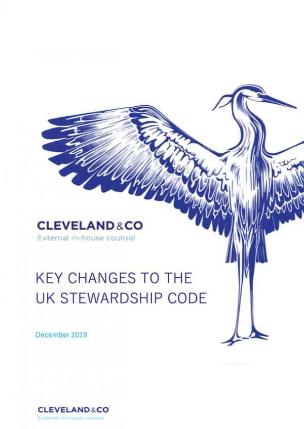 Key changes to the UK Stewardship Code_2019-12_icon - Cleveland & Co ...