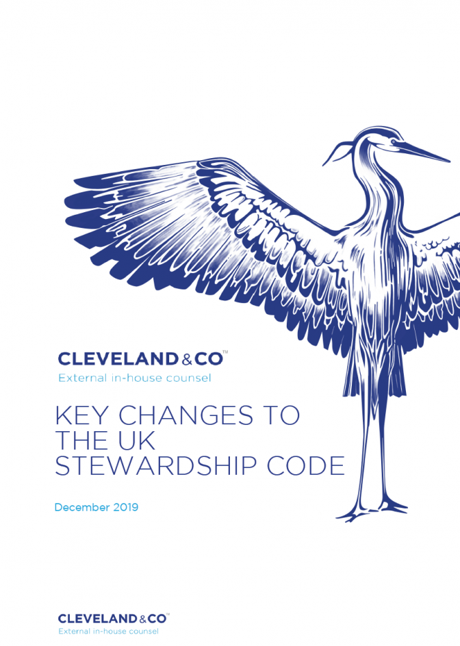 Key changes to The UK Stewardship Code - Cleveland & Co | External in ...